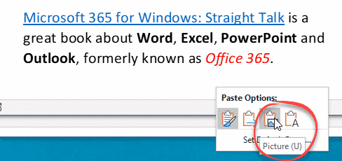 All your Paste choices in Microsoft Word - Office Watch